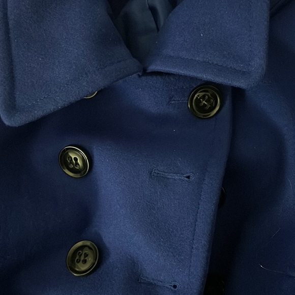 Apostrophe | Jackets & Coats | Royal Blue Apostrophe Wool Pea Coat ...